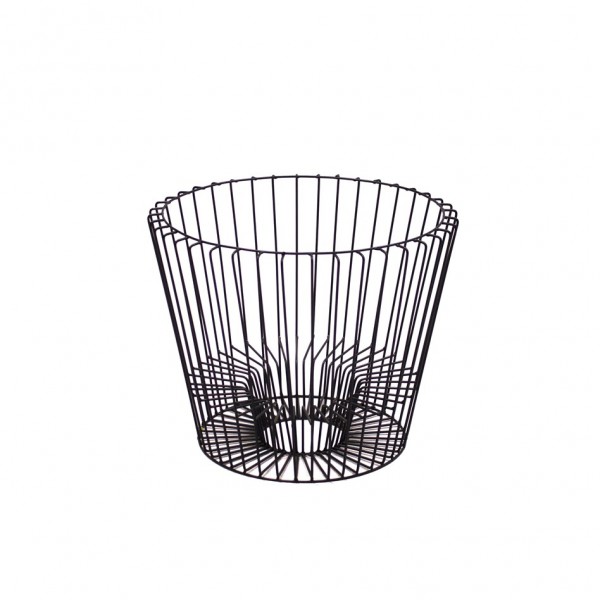 Range magazines noir - plateau noyer naturel - Arne Concept