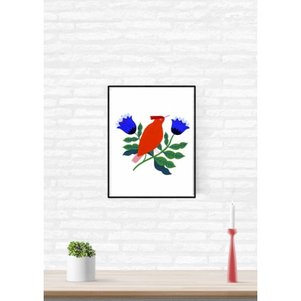 "Red Bird" print - Arne Concept